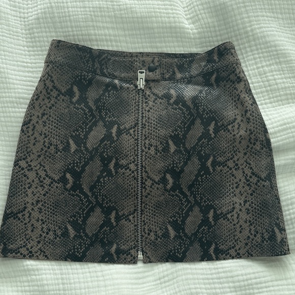 All Saints | Skirts | All Saints Snake Skin Leather Skirt | Poshmark
